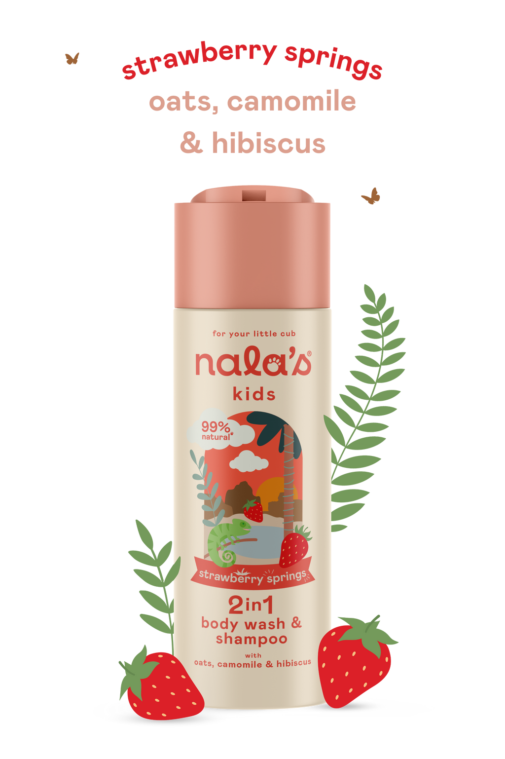 Strawberry Springs 2 in 1 Body Wash & Shampoo – Nala's Baby