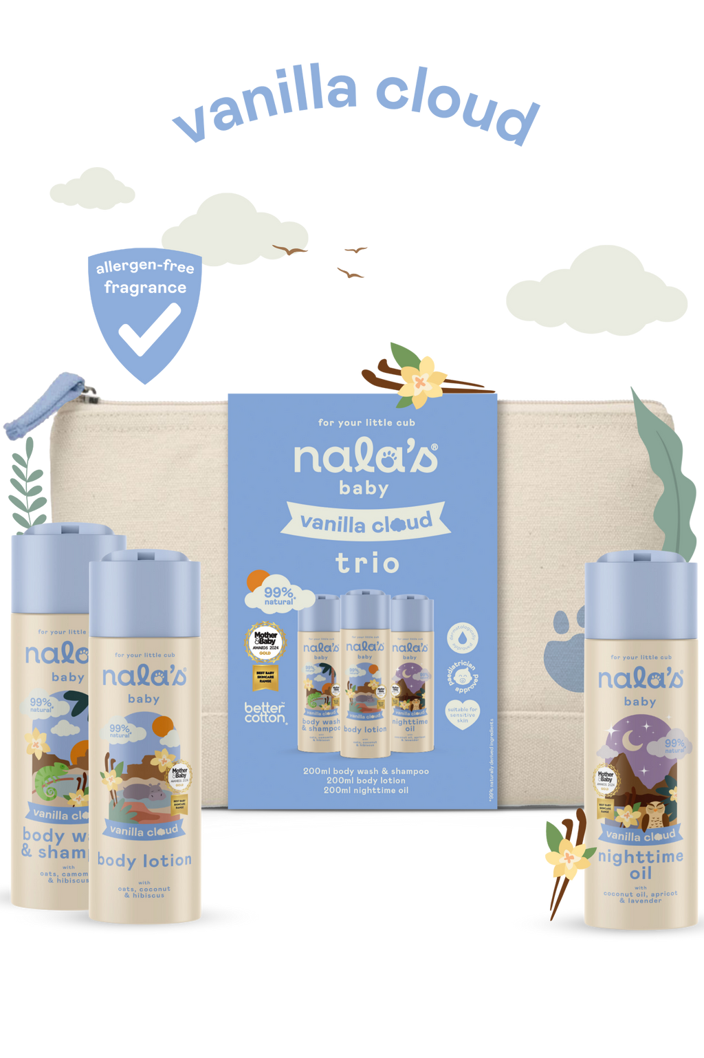 Vanilla Cloud Trio – Nala's Baby